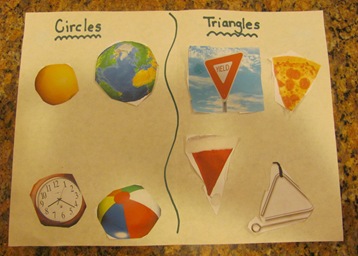 A Mommy's Adventures: Sorting Fun ~ Circles and Triangles